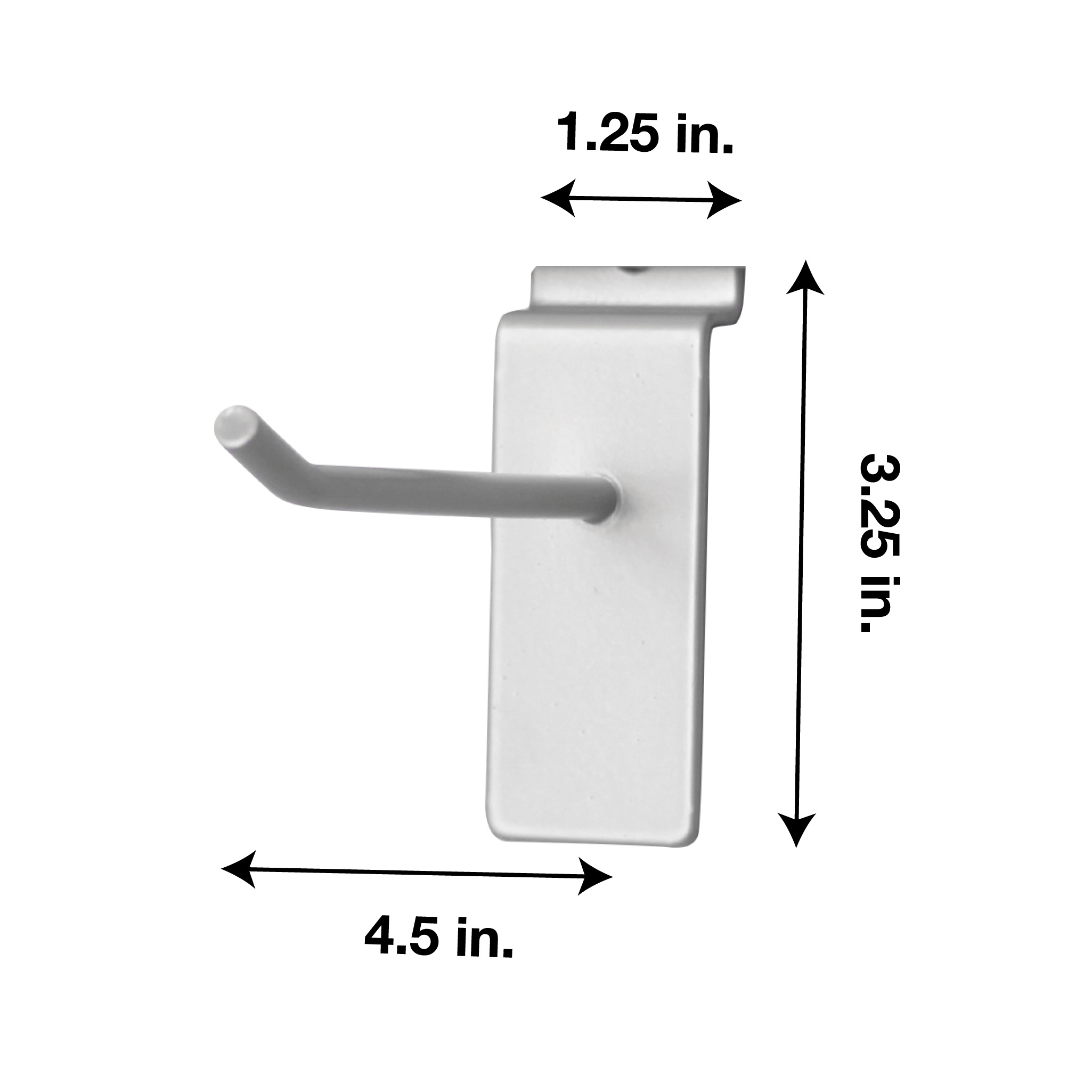 4 inch Single Hook | CrownWall Accessories | Garage Royalty